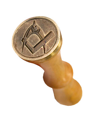 Cachet à cire Équerre compas | Histophile